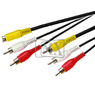 4-Pin Mini Plug And 2 X Rca Plug/ 3 X Rca Plug Cord - Indian Products