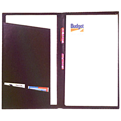 Black Cow Polished Leather A4 Writing Case - Indian Products